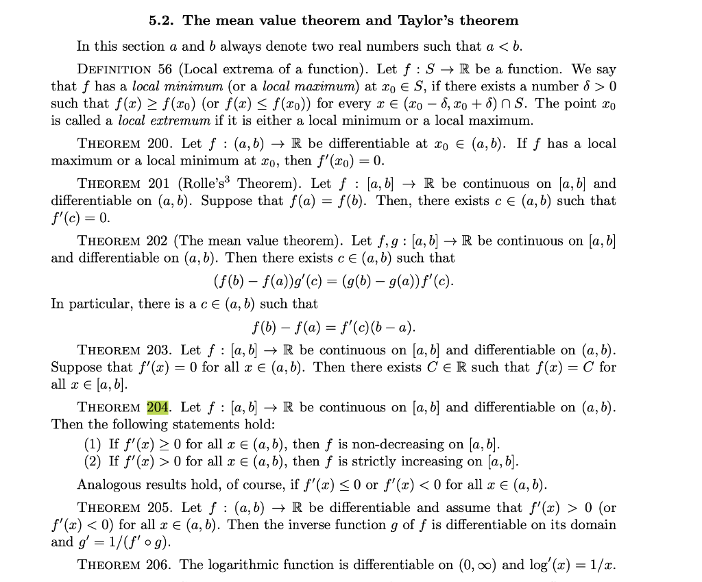 Solved Please prove theorem 204, theorem 205 and theorem 206 | Chegg.com