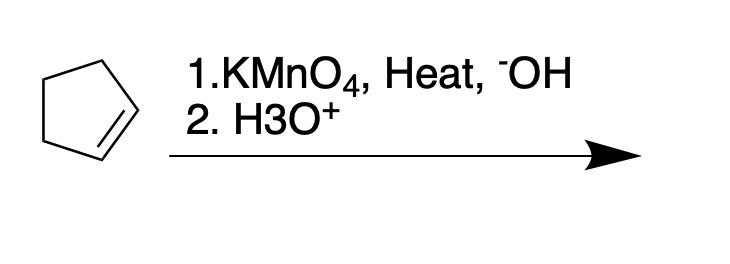 Solved 1. KMnO4, Heat, −OH 2. H3+ | Chegg.com