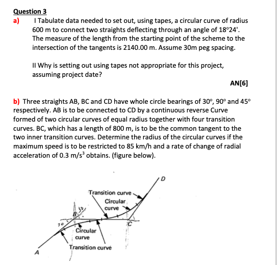 Solved Question 3 a) I Tabulate data needed to set out, | Chegg.com