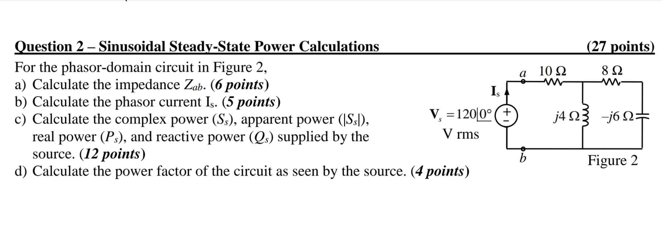 Solved (27 points) a 10 2 8 22 Question 2 – Sinusoidal | Chegg.com