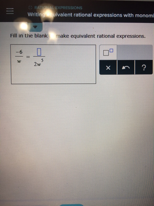 Solved RATONAL EXPRESSIONS Writinguivalent rational | Chegg.com