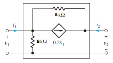 Solved Calculate the g-parameters for the circuit in the | Chegg.com