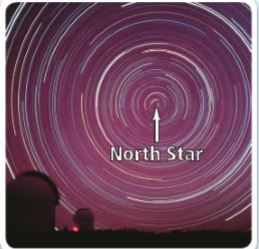 Solved The arcs in the photo appear to be paths of stars | Chegg.com