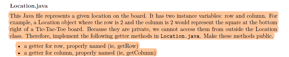 Solved Java programming question. Making a tik tak toc | Chegg.com
