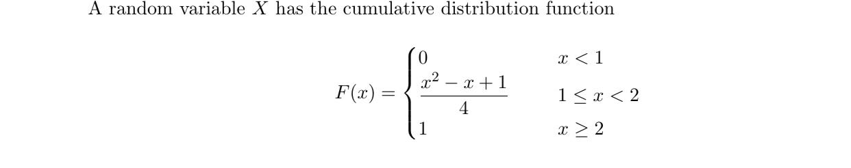 Solved Compute The Expectation And Variance Of X Please
