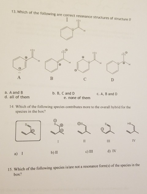 Solved Which of the following structures represents | Chegg.com