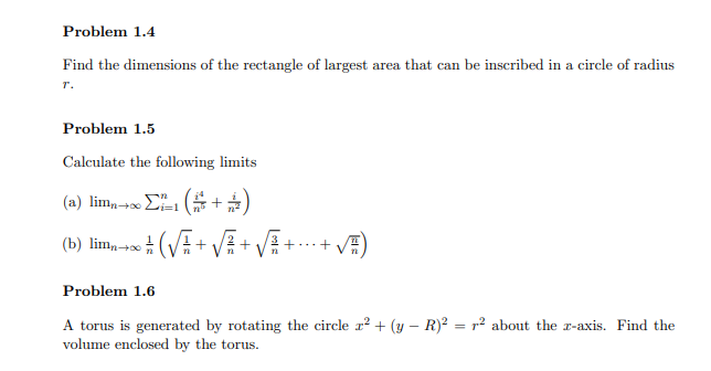 Solved Find the dimensions of the rectangle of largest area | Chegg.com