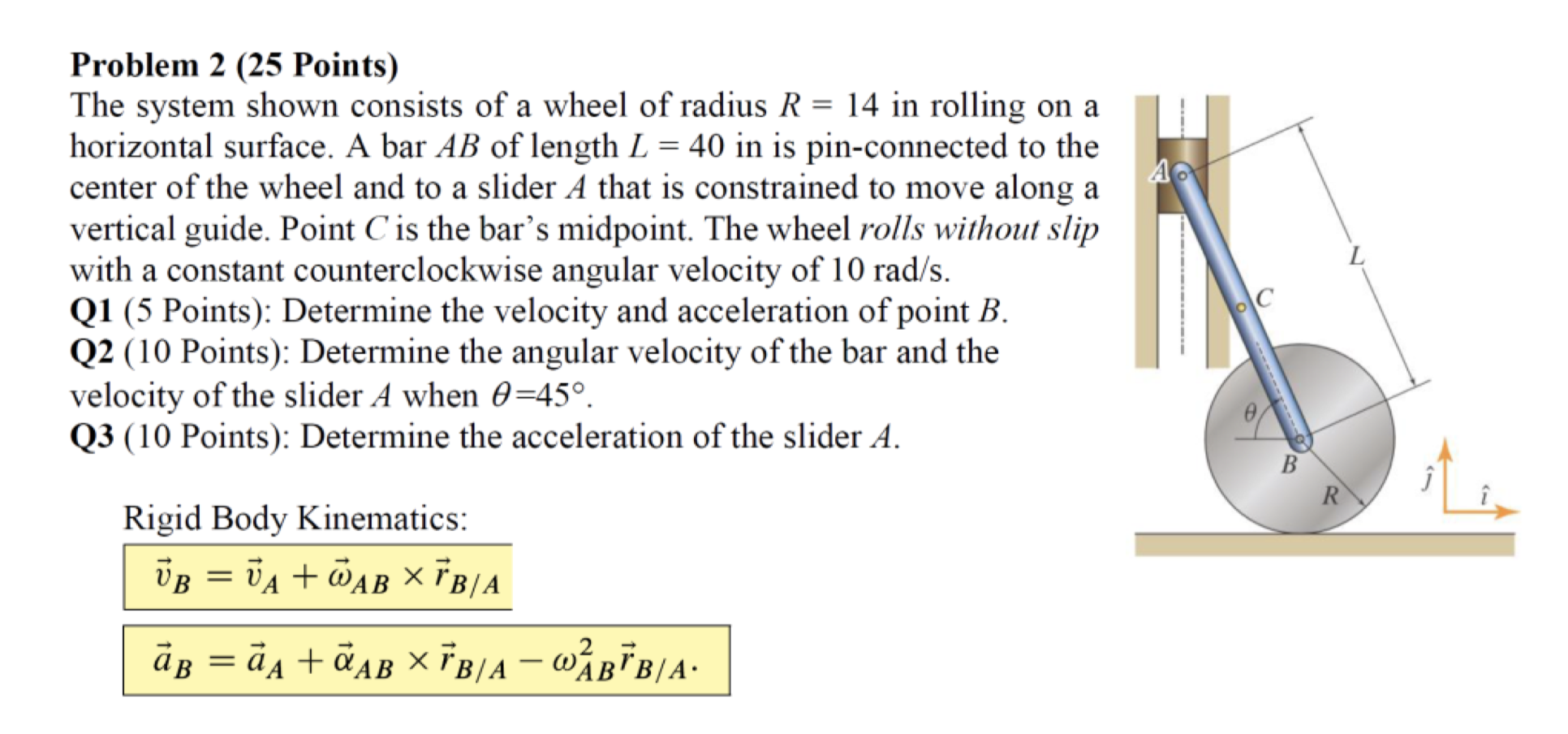 Solved A Problem 2 (25 Points) The system shown consists of | Chegg.com