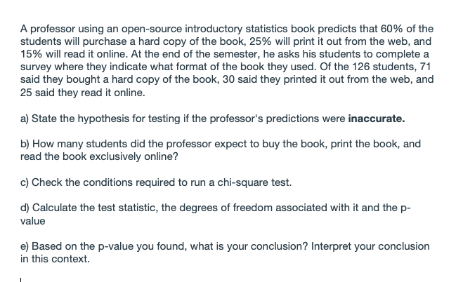 Solved A professor using an open-source introductory | Chegg.com