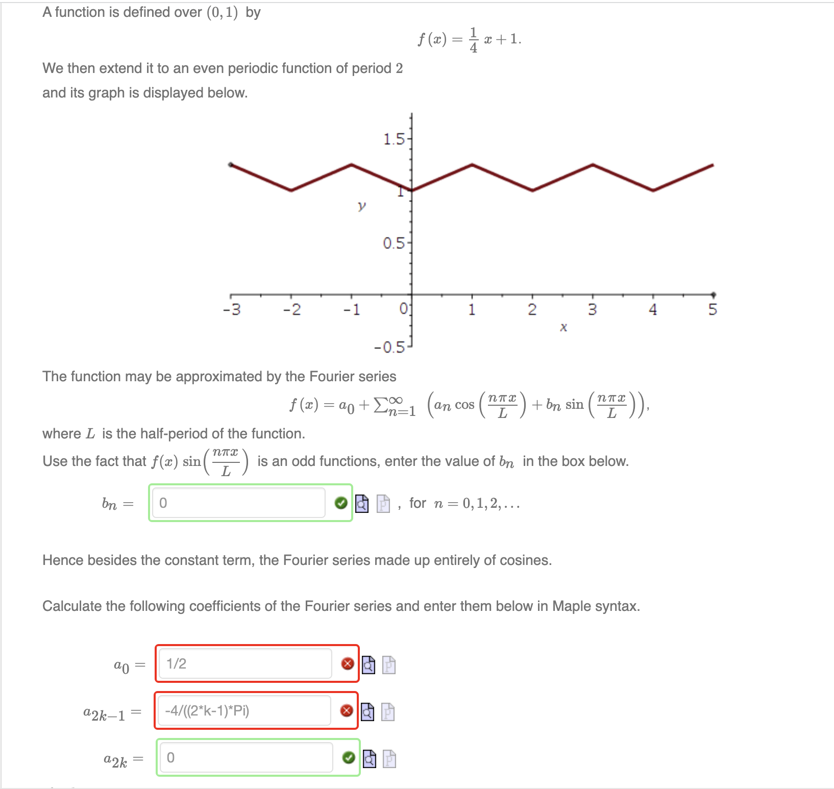 Solved A function is defined over (0,1)(0,1) | Chegg.com