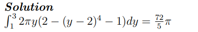 Solved Revolving around the following S-shaped Ox, calculate | Chegg.com