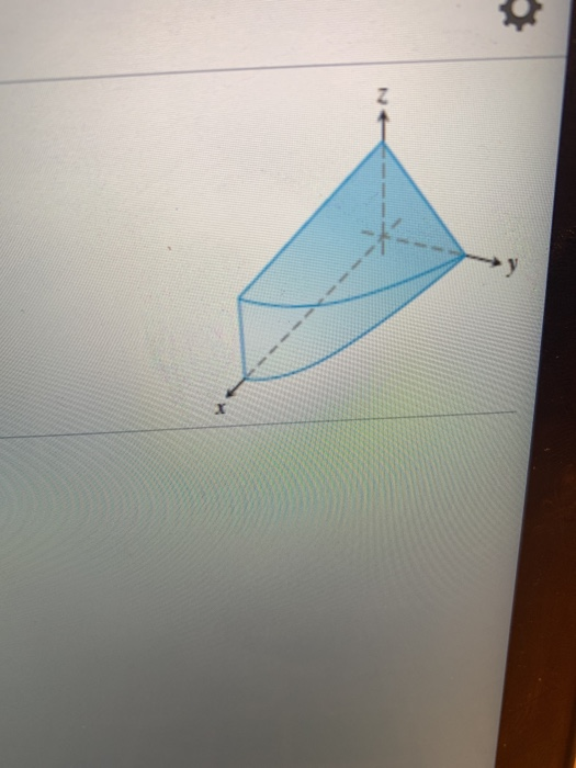 Solved Find the volume of the region in the first octant | Chegg.com