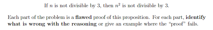 Solved If n is not divisible by 3 , then n2 is not divisible | Chegg.com