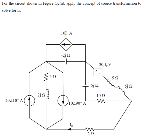 Solved For the circuit shown in Figure Q2(a), apply the | Chegg.com