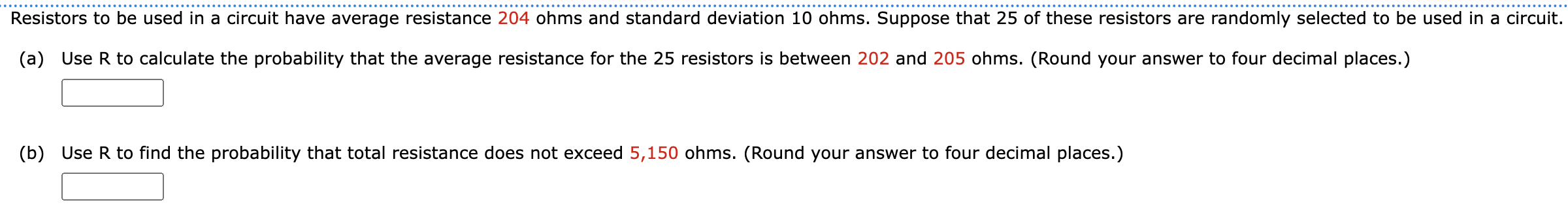 Solved Resistors to be used in a circuit have average | Chegg.com