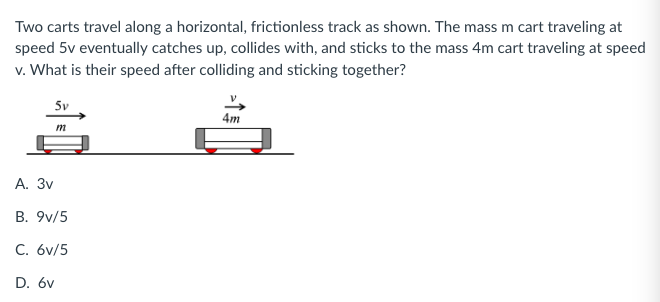 Solved Two carts travel along a horizontal, frictionless | Chegg.com