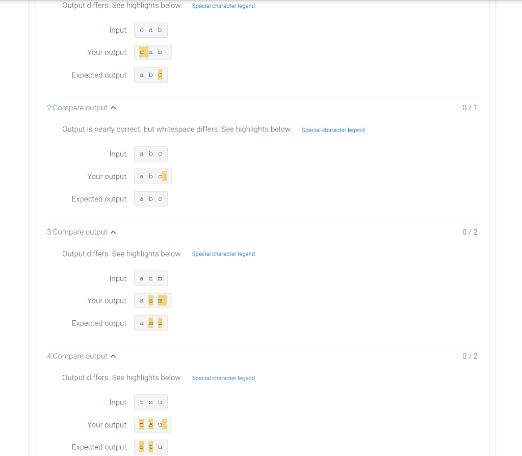 Solved Vrite a program that takes in three lowercase | Chegg.com