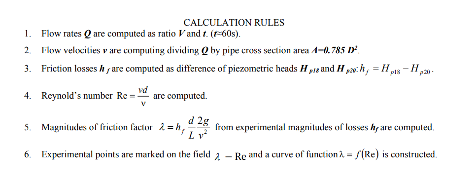Solved λ=f(Ke) DiagramTahle Calculation of friction factor | Chegg.com