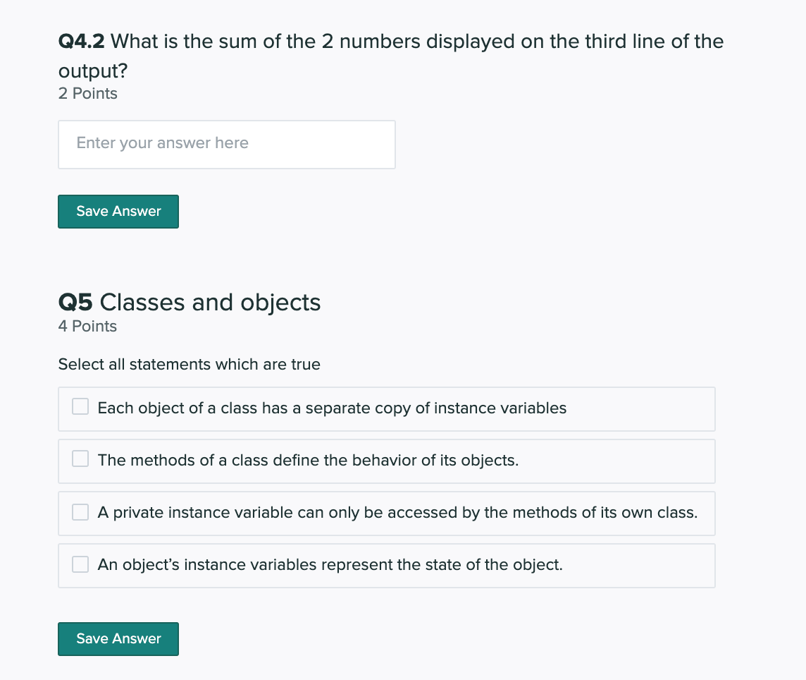 Solved Q1.1 Which of these variable declarations is invalid? | Chegg.com