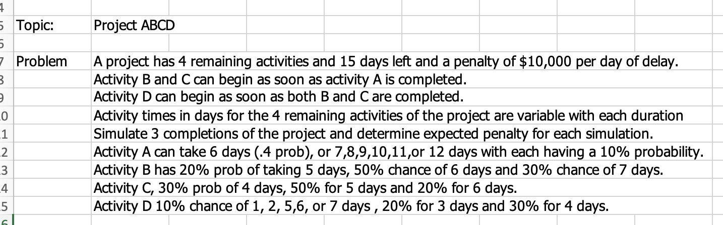Solved This is a management science simulation exercise in | Chegg.com