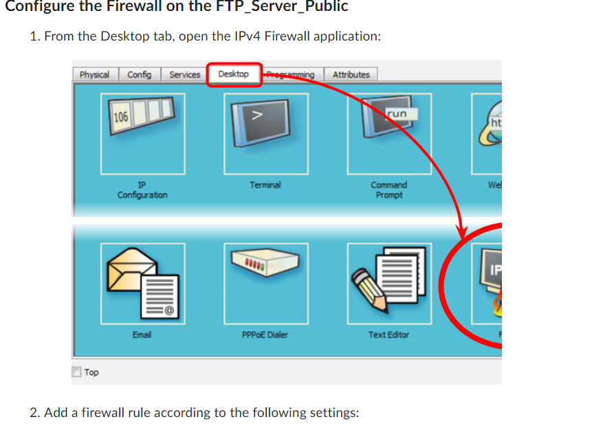 Solved In the Services tab of the FTP_Server_Public, ensure | Chegg.com
