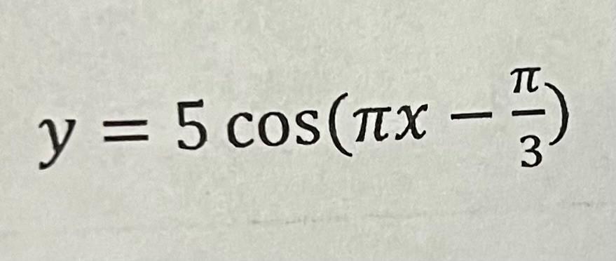 Solved Graph 2 cycle of the following function. Label each | Chegg.com