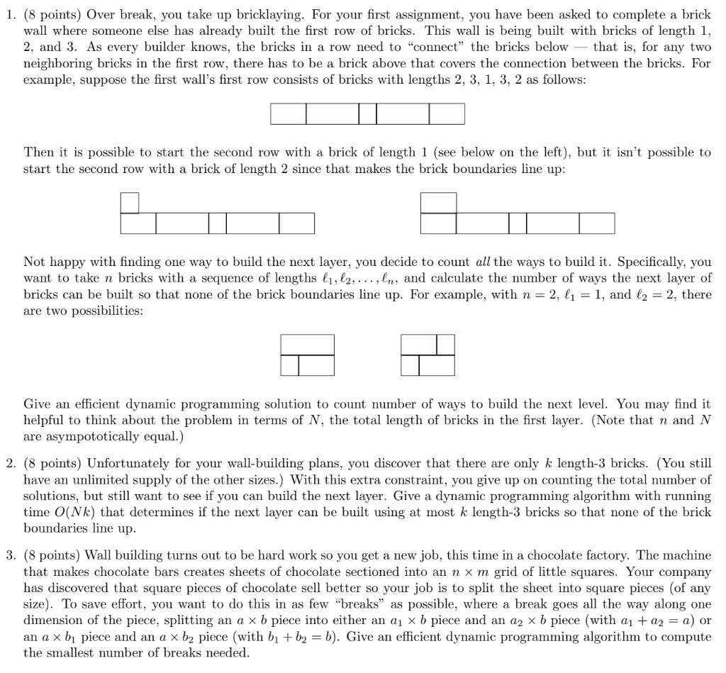 For all the problems, I just need the idea for the | Chegg.com