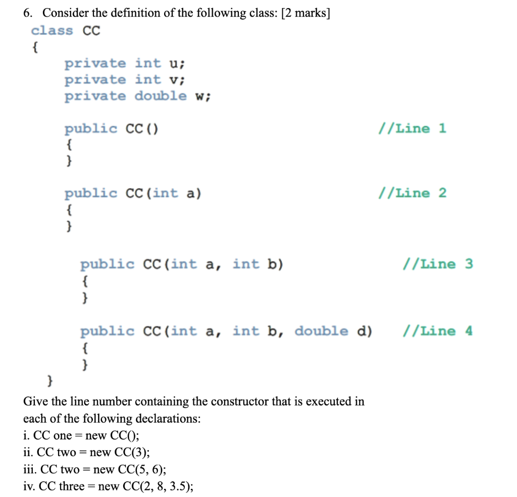 Solved 3. Decide for the following statements and write down | Chegg.com