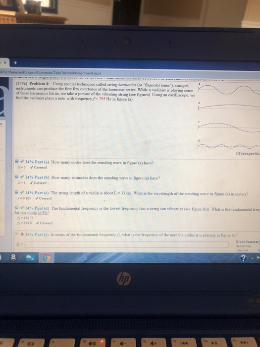 Solved (17%) Problem 4: Using special techniques called | Chegg.com