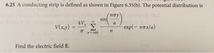 Solved 6.25 A conducting strip is defined as shown in Figure | Chegg.com