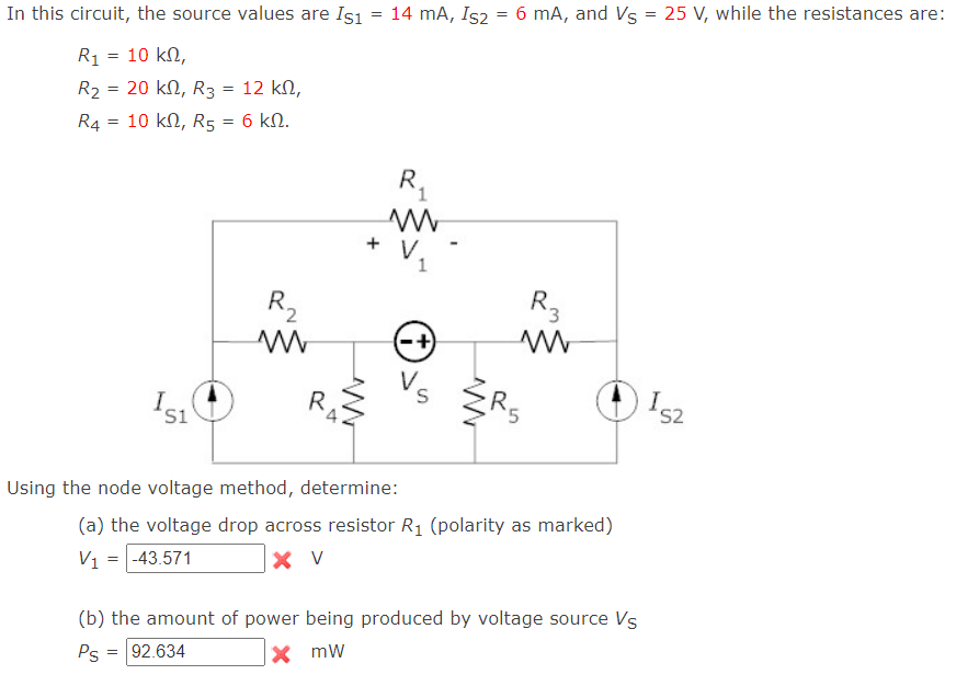 Solved In this circuit, the source values are IS1=14 | Chegg.com