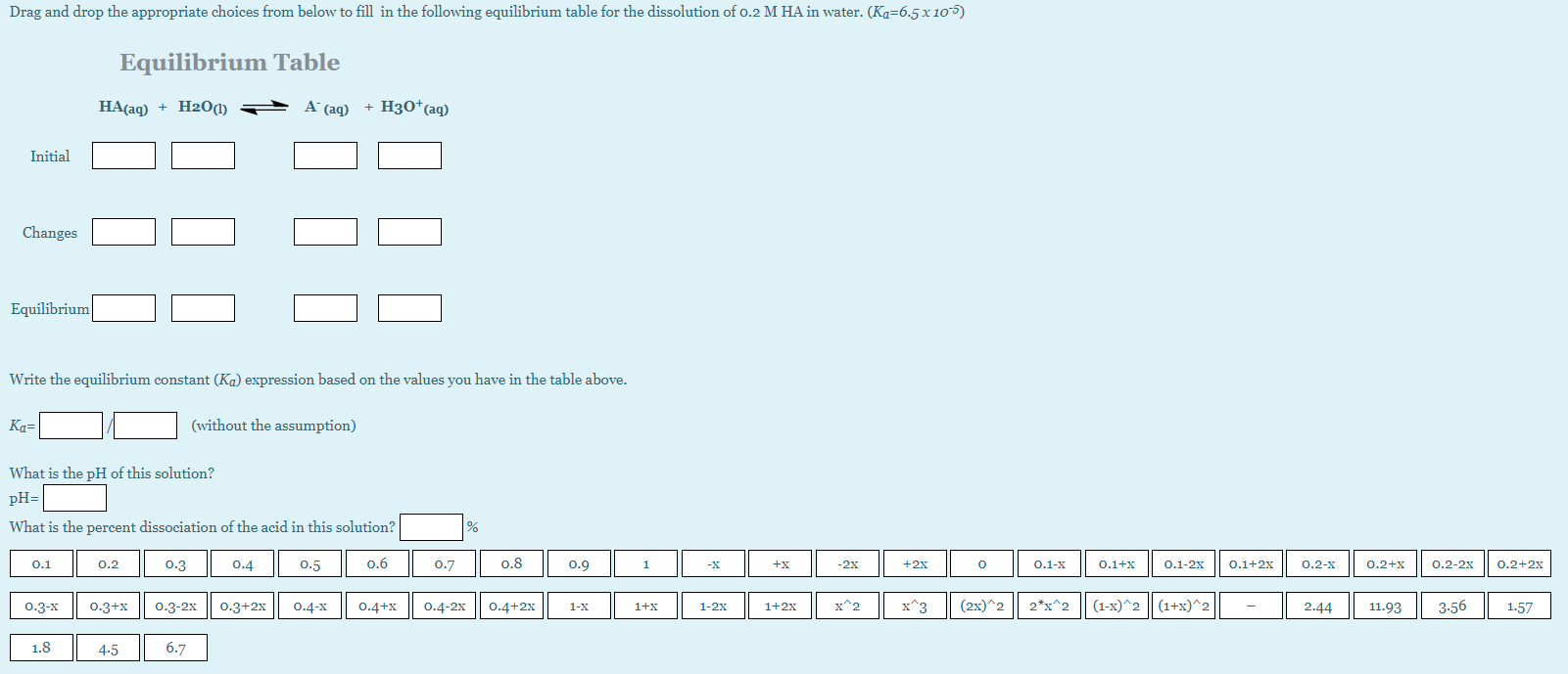 Solved Drag and drop the appropriate choices from below to | Chegg.com