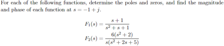 Solved For each of the following functions, determine the | Chegg.com