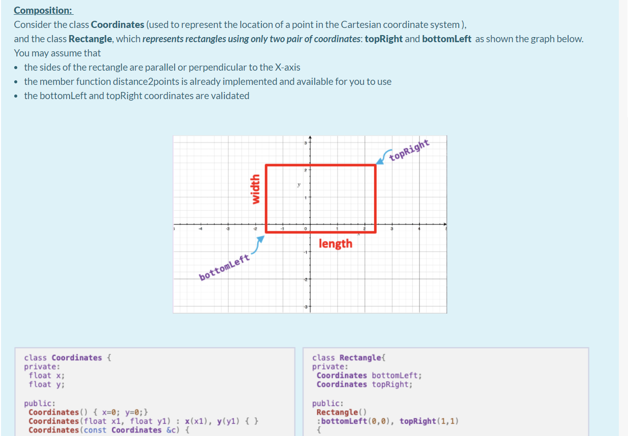 Solved Class Coordinates Private Float X Float Y Class 4043