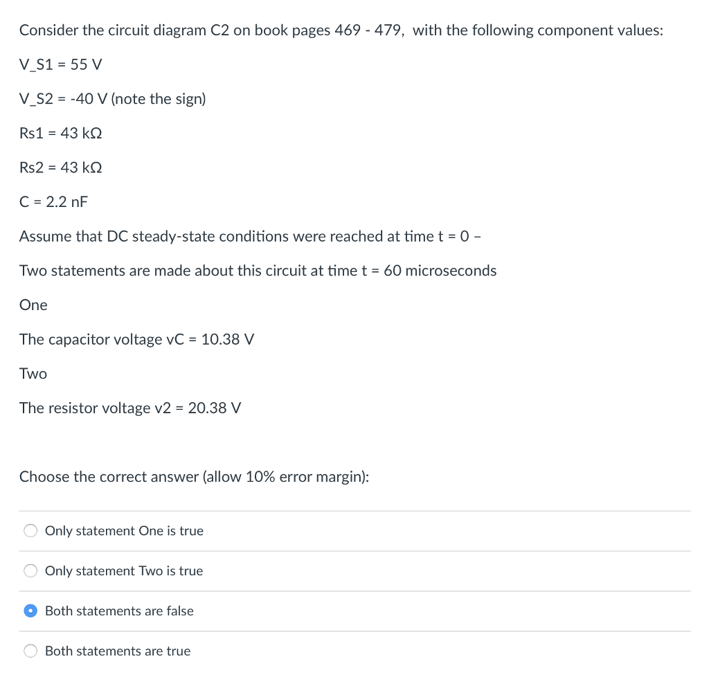 Solved Consider the circuit diagram C2 on book pages | Chegg.com