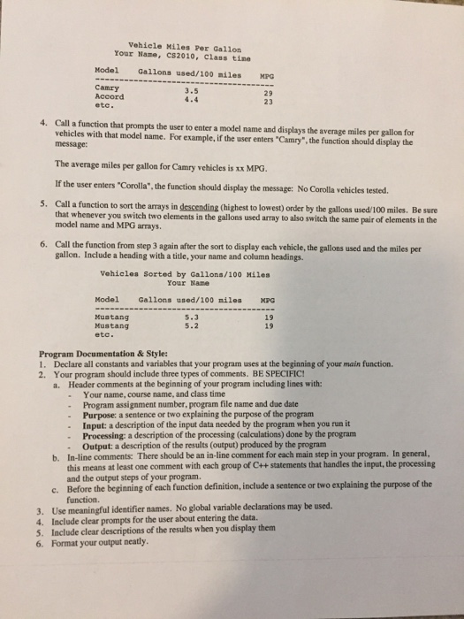 Solved Problem: Write a program to analyze data about the | Chegg.com