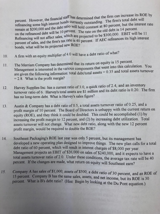 Solved cial Statement Analysis Se Problem all credit) and | Chegg.com