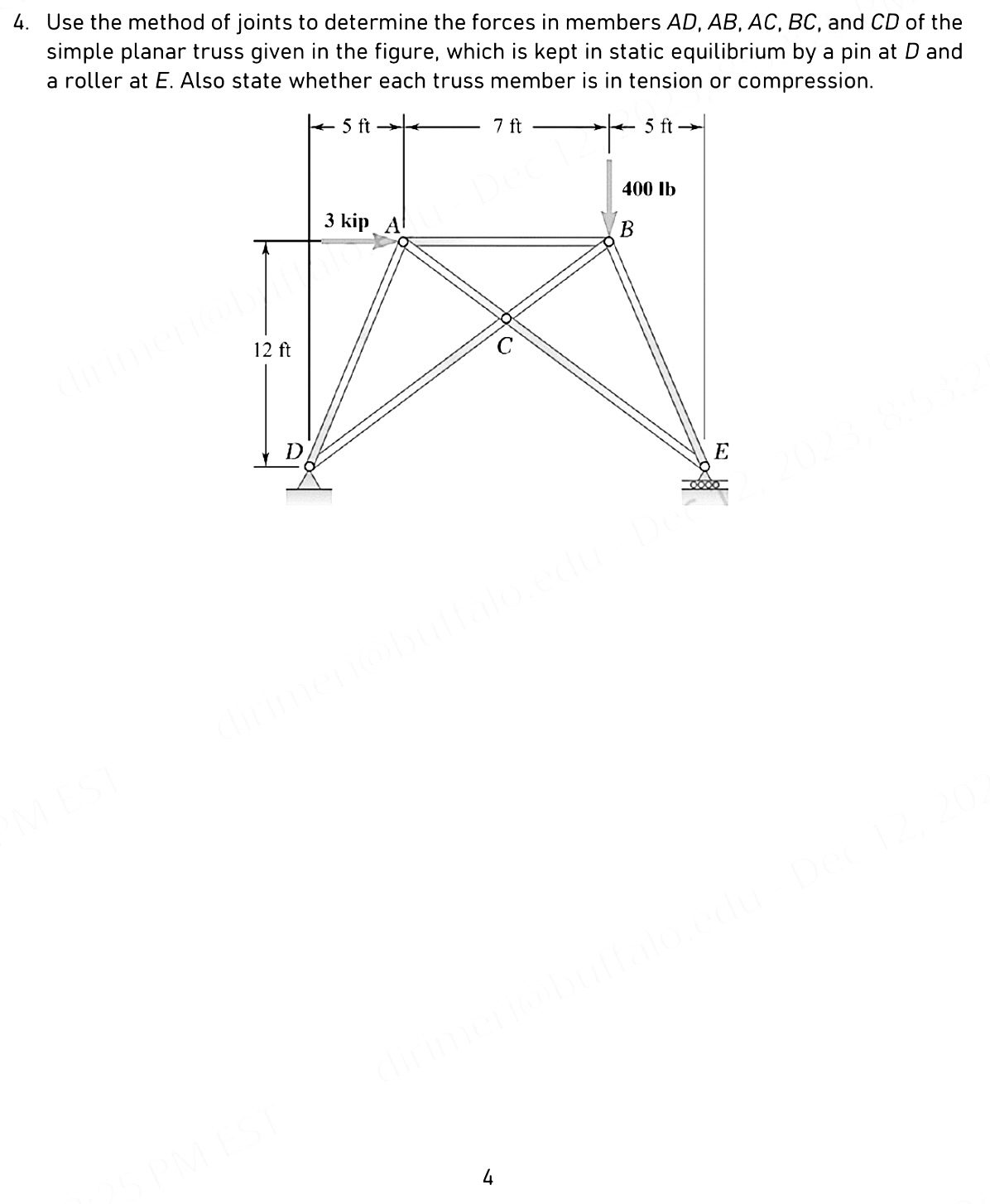 Draw free-body diagrams (FBDs) for the specified | Chegg.com