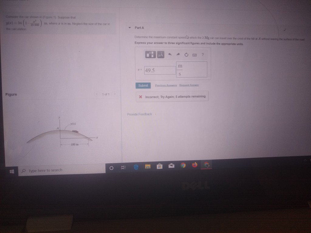 Solved the car shown in (Figure 1) Suppose that 311 ) m, | Chegg.com