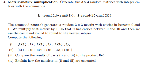 Solved Could someone show me the MATLAB code for the parts | Chegg.com