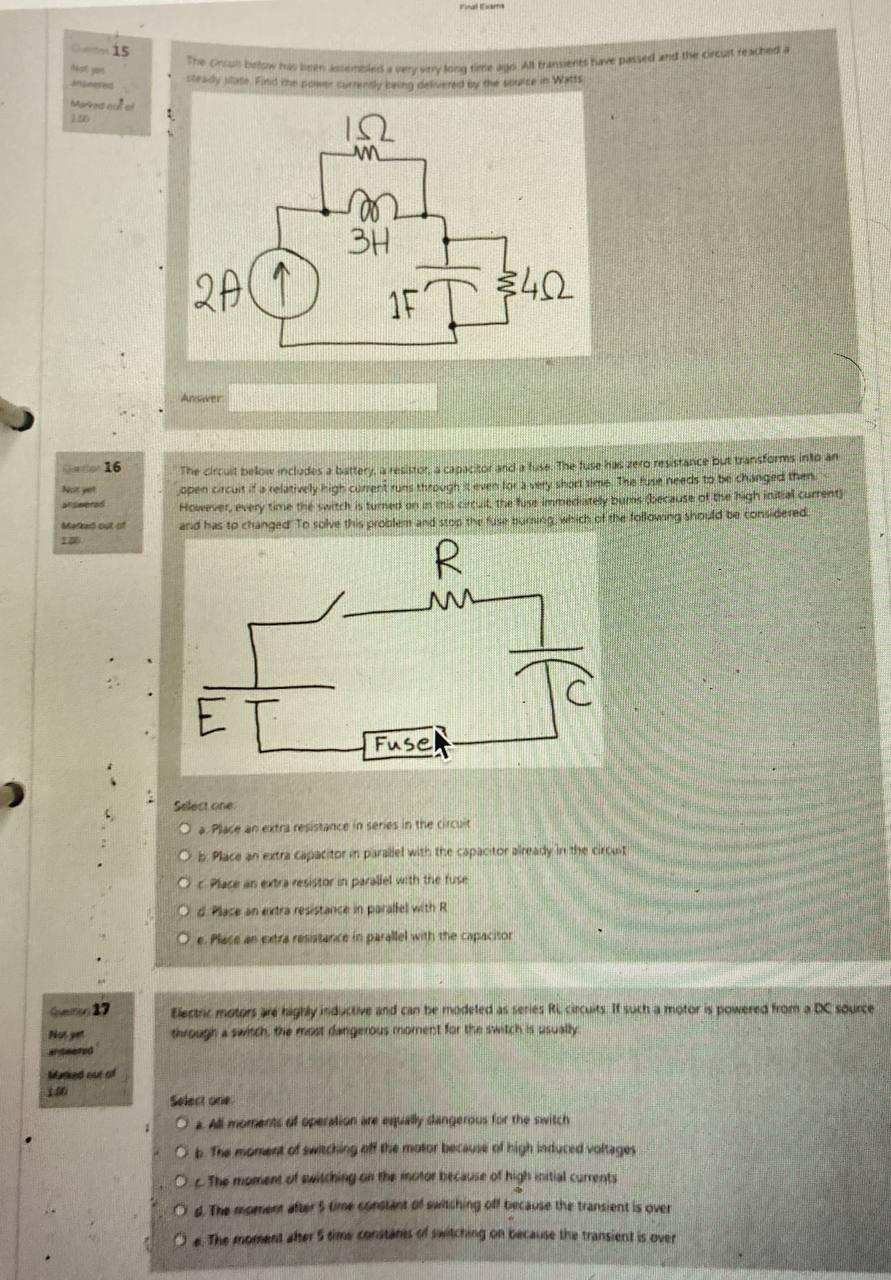 Solved 15 the body wtry long time. All tre have passed and | Chegg.com