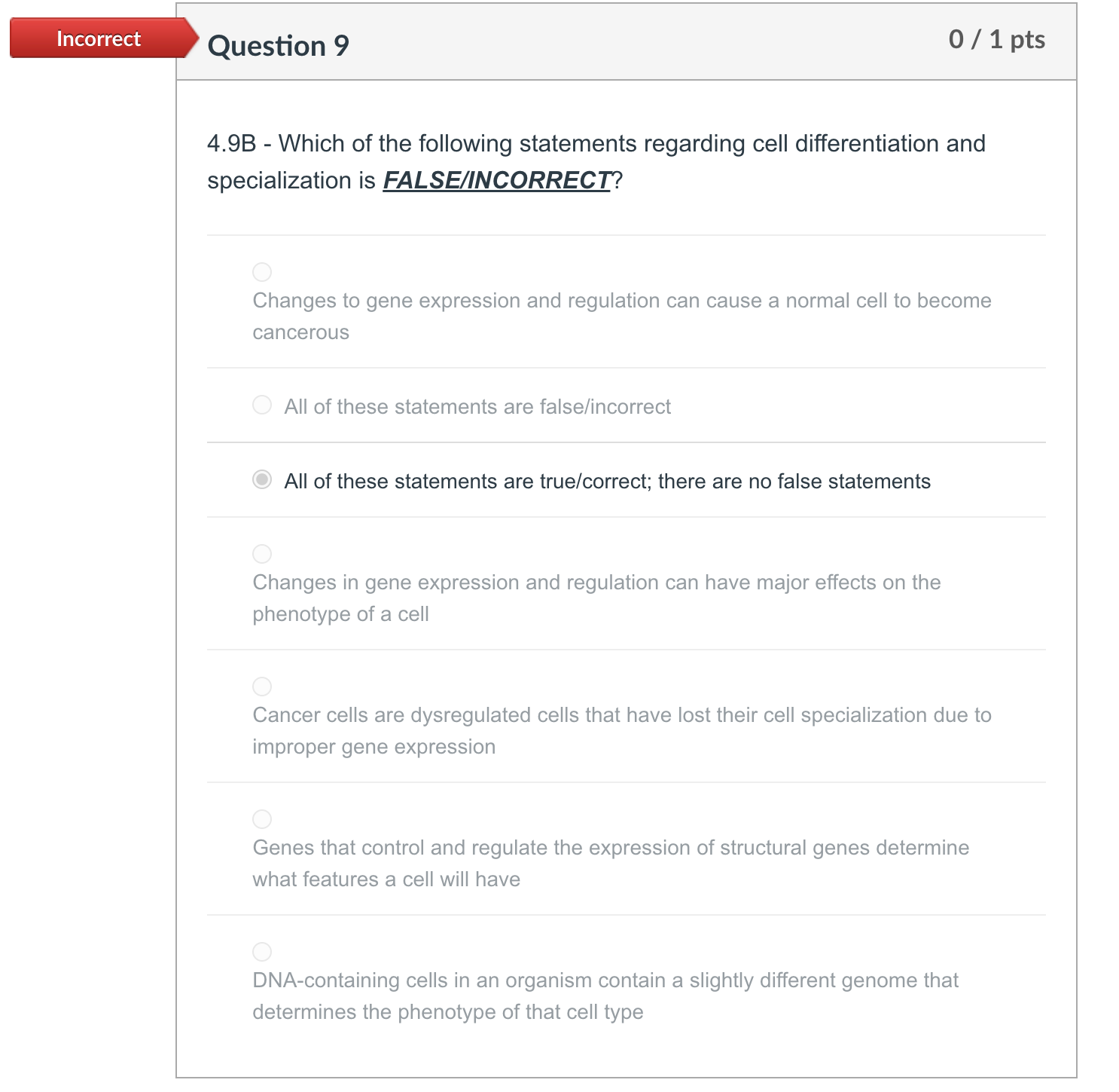 Solved 4.9B - ﻿Which of the following statements regarding | Chegg.com