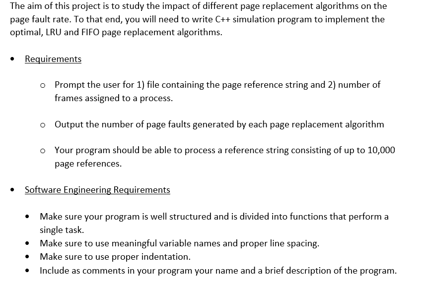 Solved The aim of this project is to study the impact of | Chegg.com