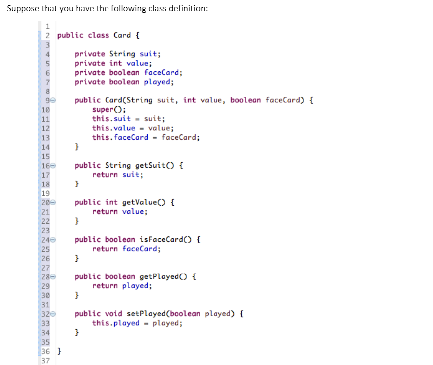Solved Suppose that you have the following class definition: | Chegg.com