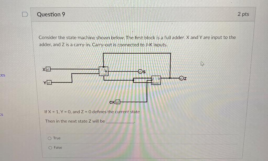 Solved Consider the state machine shown below. The first | Chegg.com