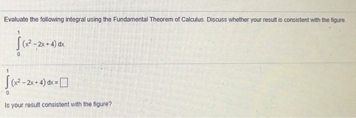 Solved Evaluate the following integral using the Fundamental | Chegg.com