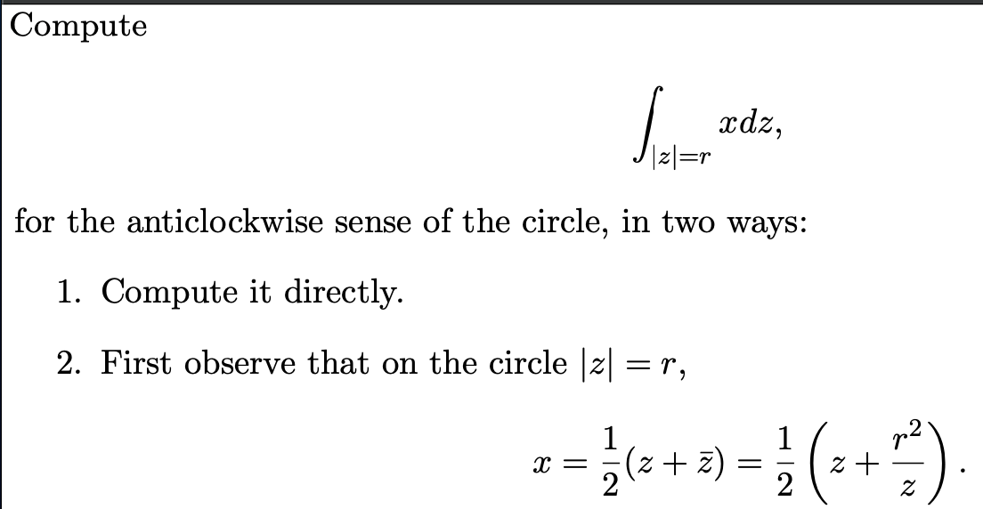 Solved Compute for the anticlockwise sense of the circle, | Chegg.com