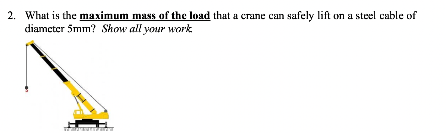 Solved What is the maximum mass of the load that a crane can | Chegg.com