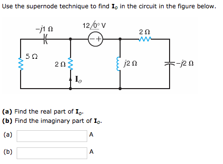 Solved Use the supernode technique to find Io in the circuit | Chegg.com
