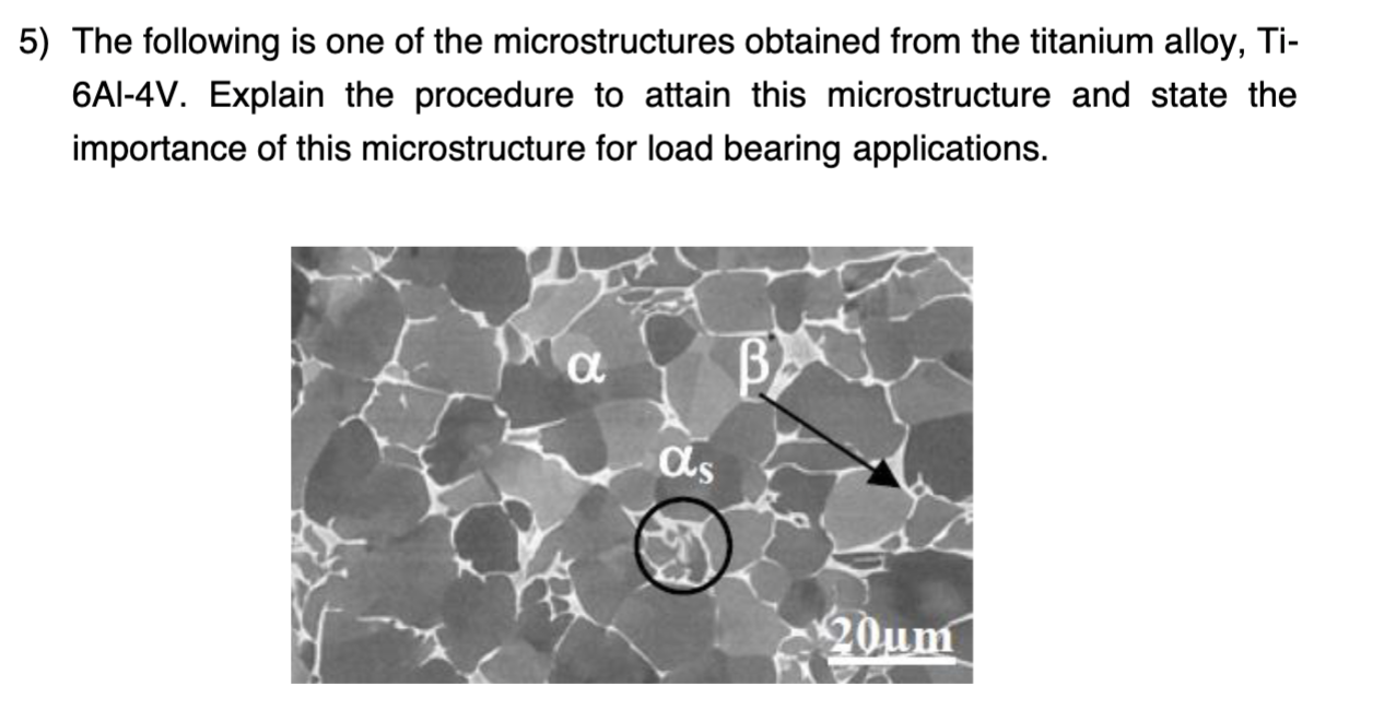 Solved 5) The following is one of the microstructures | Chegg.com